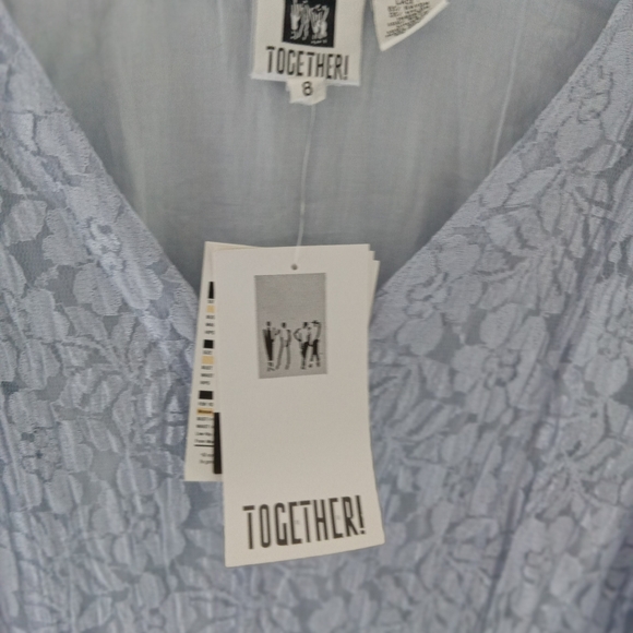 Together | Dresses | Together Vintage Spiegel Blue Lace Dress | Poshmark